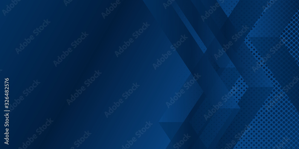 Modern dark blue abstract arrow presentation background. Vector ...