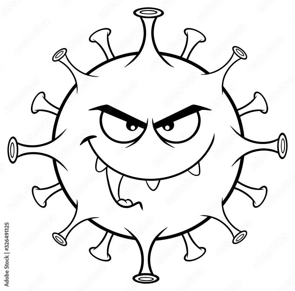 Germ Cartoon Black And White