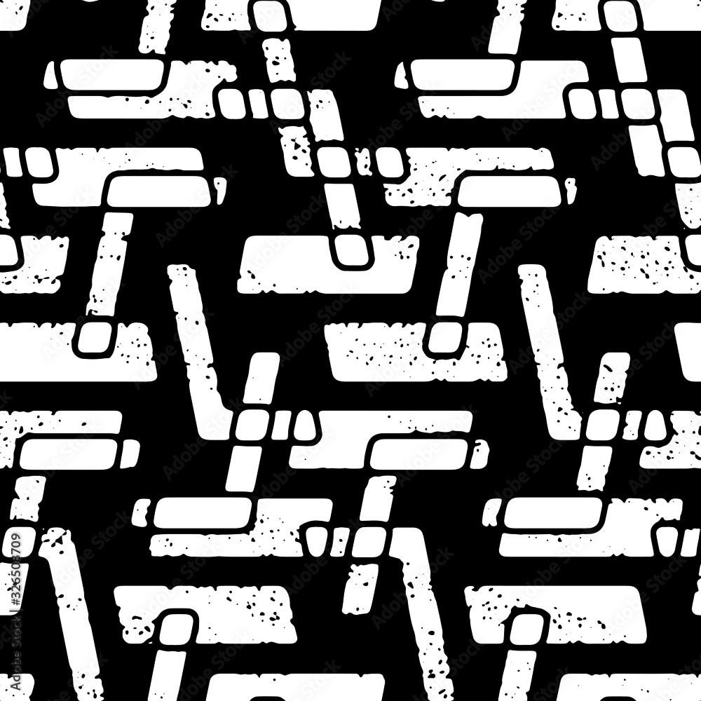 Full seamless distressed square texture pattern vector for decoration ...