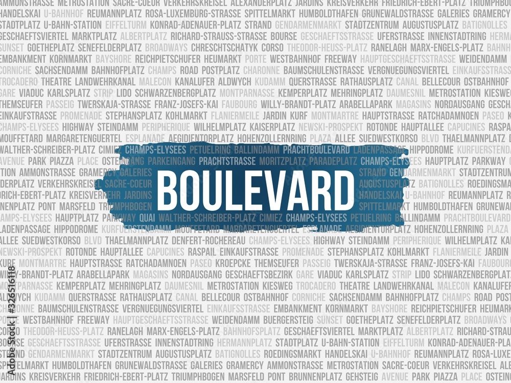 Boulevard Stock Illustration | Adobe Stock