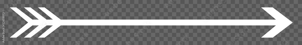 Arrow Long Icon White | Arrows | Infographic Illustration | Direction ...