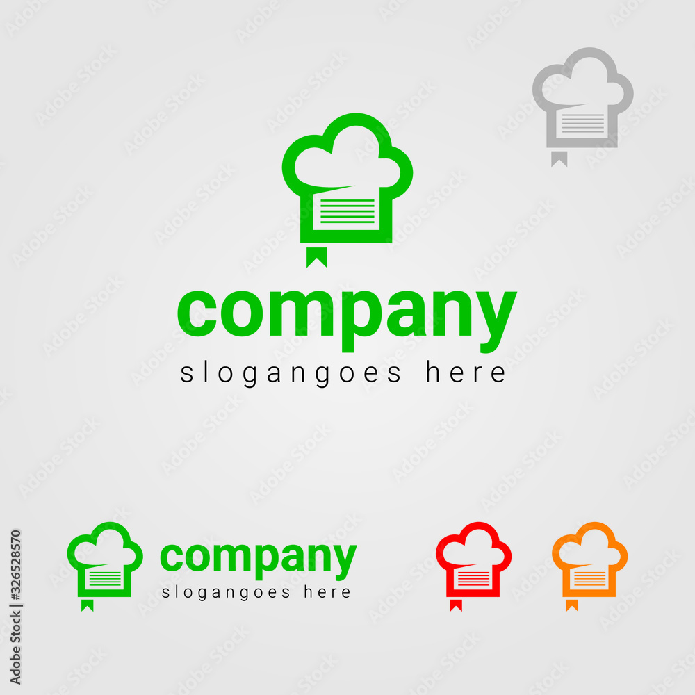 Vetor de Chef Guide logo vector iconic symbol do Stock | Adobe Stock