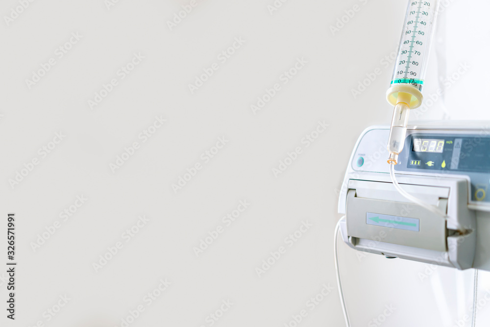 Modern automatic Infusion pump for infuses fluids medication or ...
