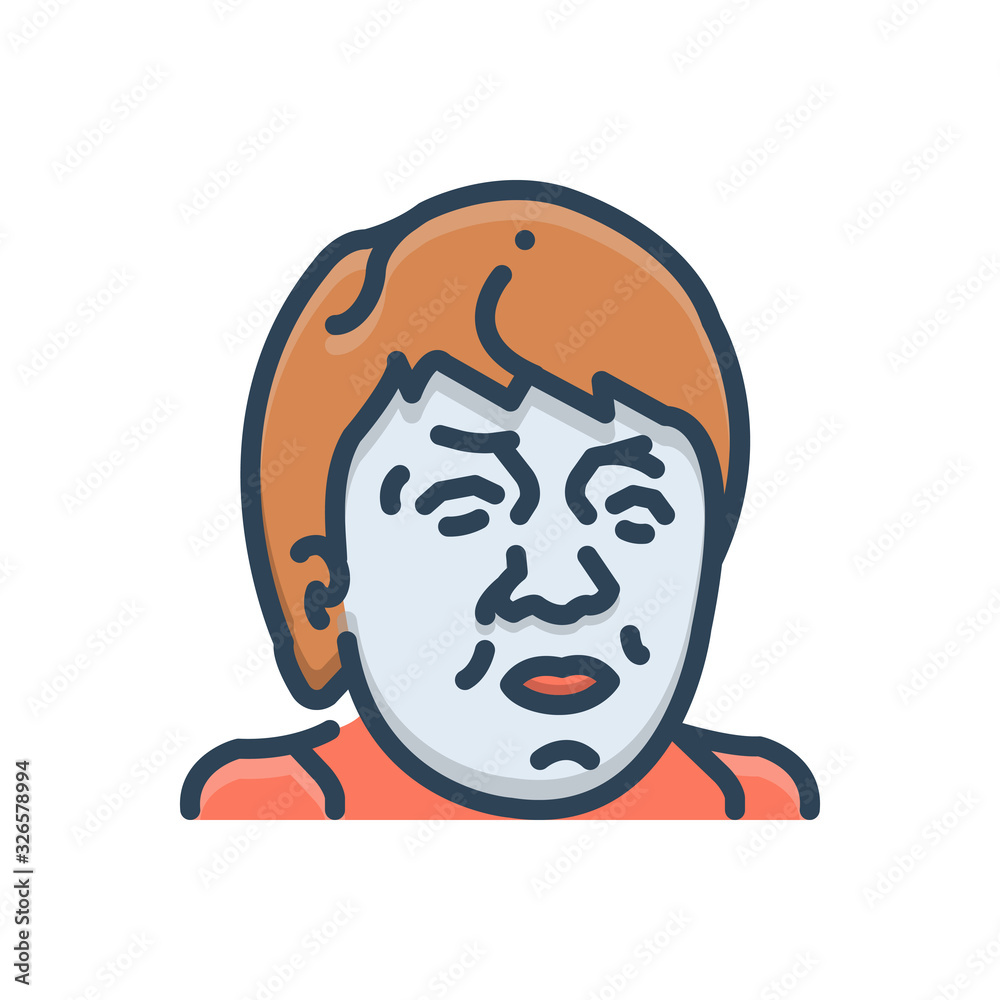 Color illustration icon for meme Stock Vector | Adobe Stock
