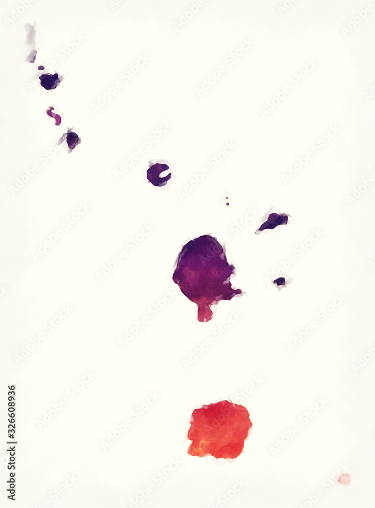 Torba province watercolor map of Vanuatu Stock Illustration | Adobe Stock