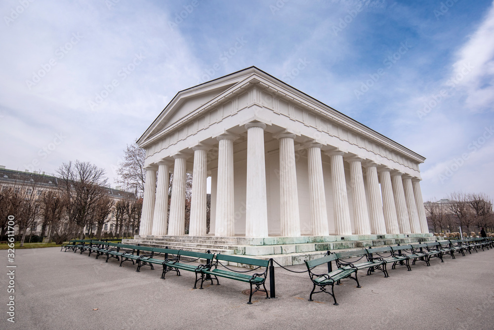 VIENNA, AUSTRIA - The Theseus Temple (Theseustempel) in Wien. Made of ...