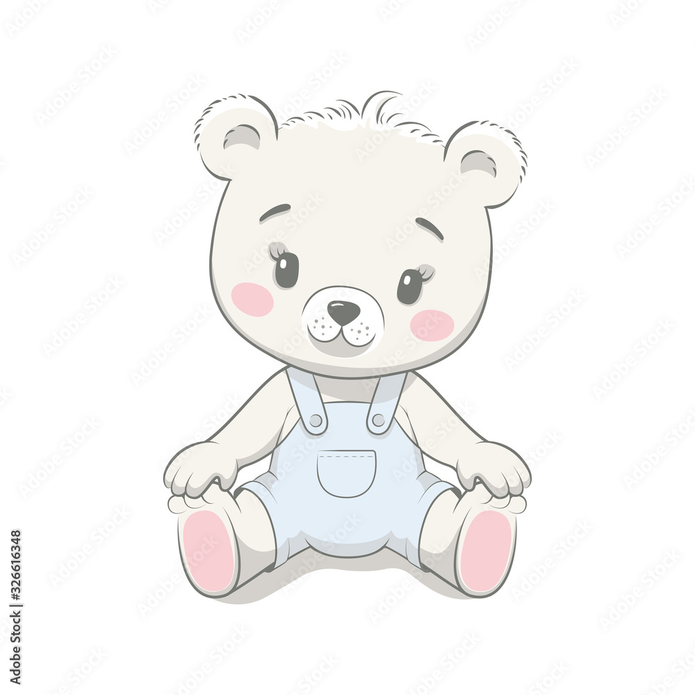Baby Bear Cartoon Drawing