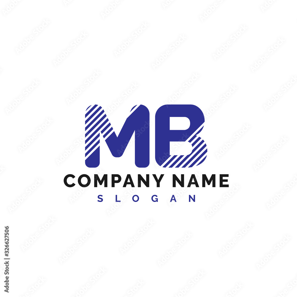 MB Letter Logo Design. MB letter logo Vector Illustration - Vector ...
