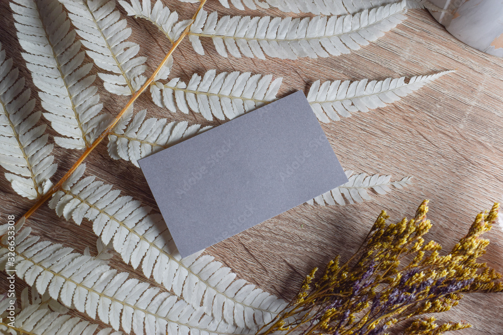 blank cards on rich background can be used for mock up in beauty and ...