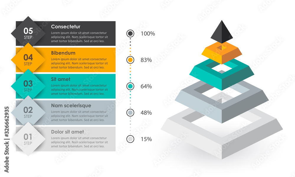 Vector infographic template Stock Vector | Adobe Stock