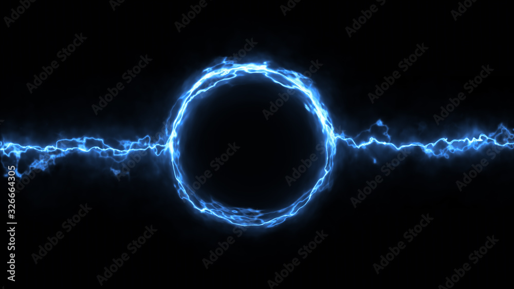 Electric Scifi Plasma Ring Fx Background/ Illustration of a scifi ...