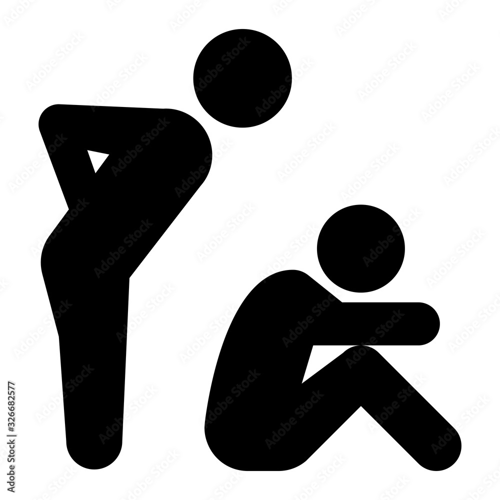 Bullying icon illustration ilustração do Stock | Adobe Stock