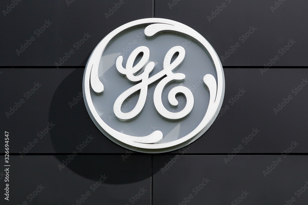 Fredericia, Denmark - April 21, 2018: General Electric compagny logo on ...