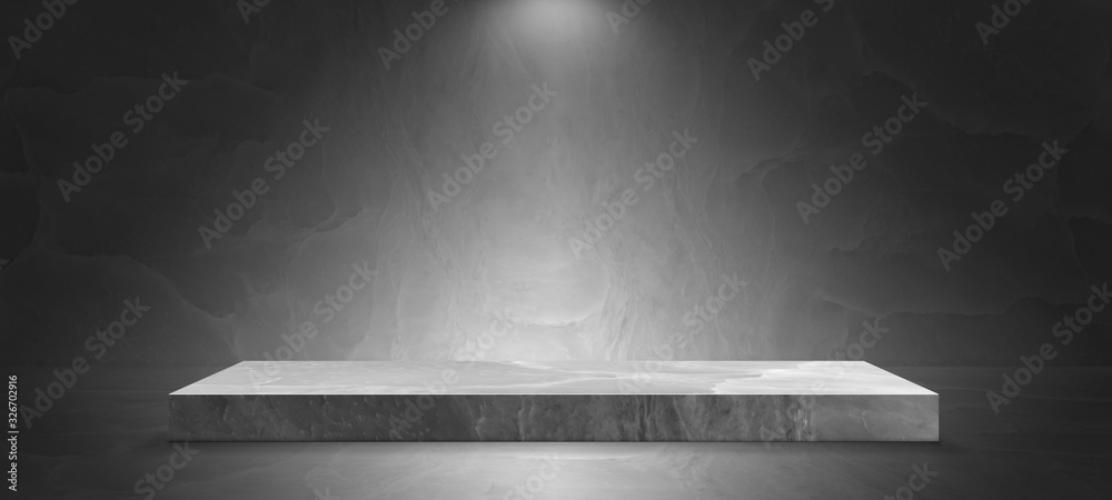 Product stage on marble background.with studio for showing or design ...