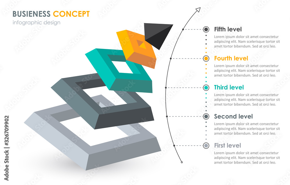 Vector infographic template Stock Vector | Adobe Stock