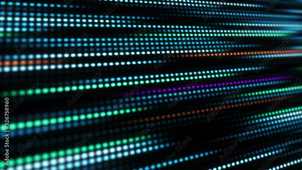 Video Stock 3D animation of data stream. Big data concept. Creative ...