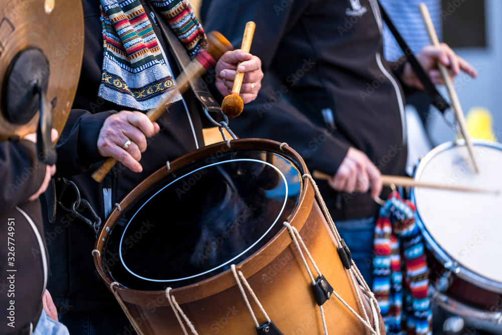 Bombo tradicional de fiestas tipicas españolas Stock Photo | Adobe Stock