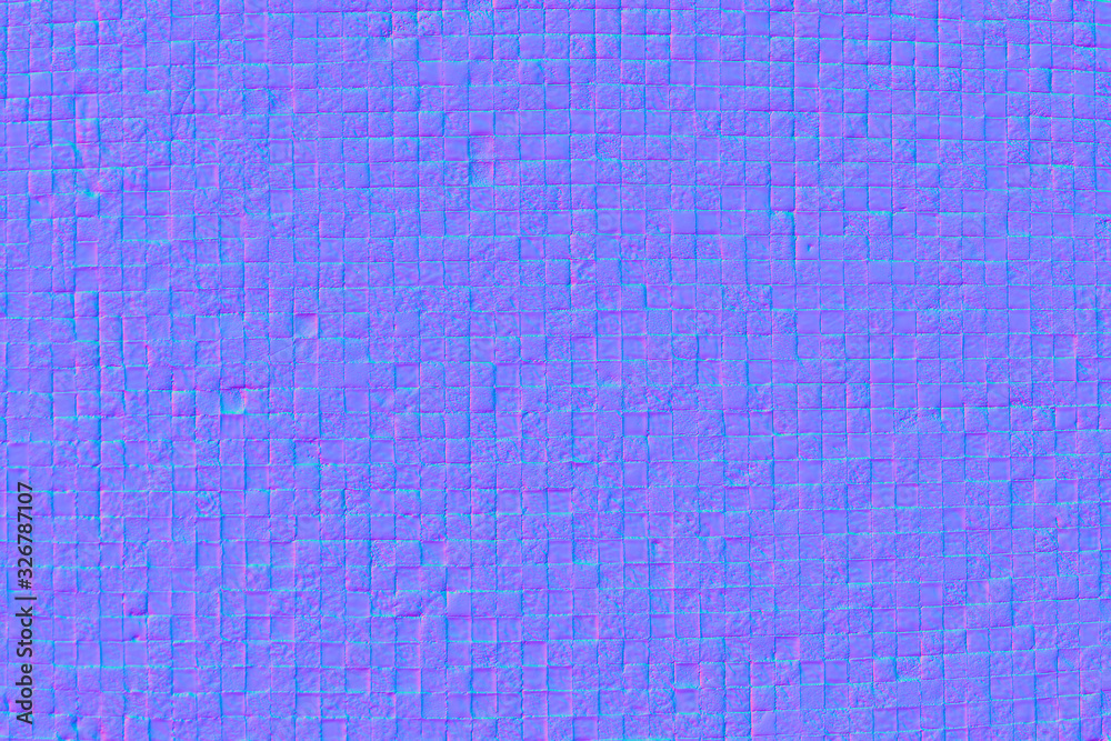 Square tiles on the wall in normal map Stock Photo | Adobe Stock