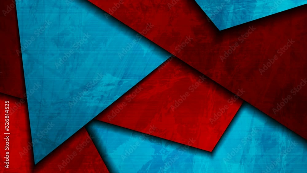 Abstract red and blue grunge corporate material texture motion ...