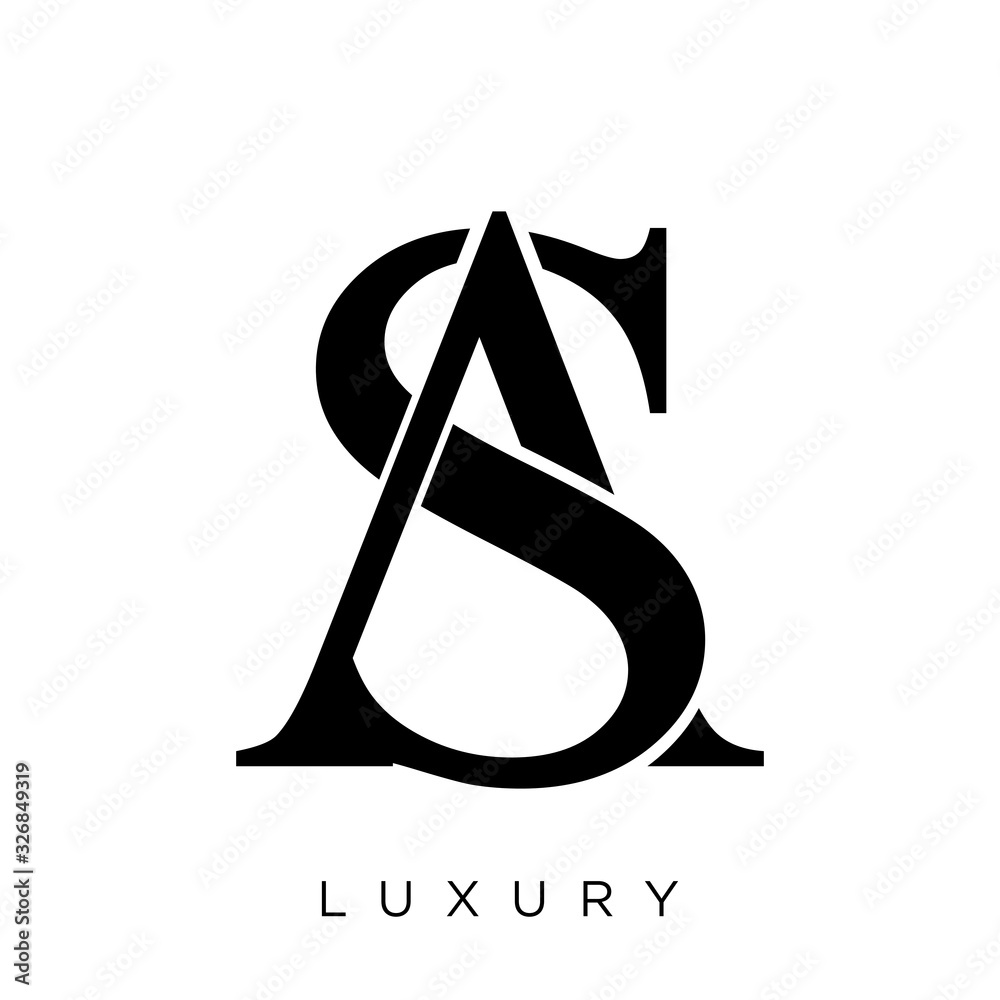 Sa Logo Design Vector Icon Vektor Stok Adobe Stock