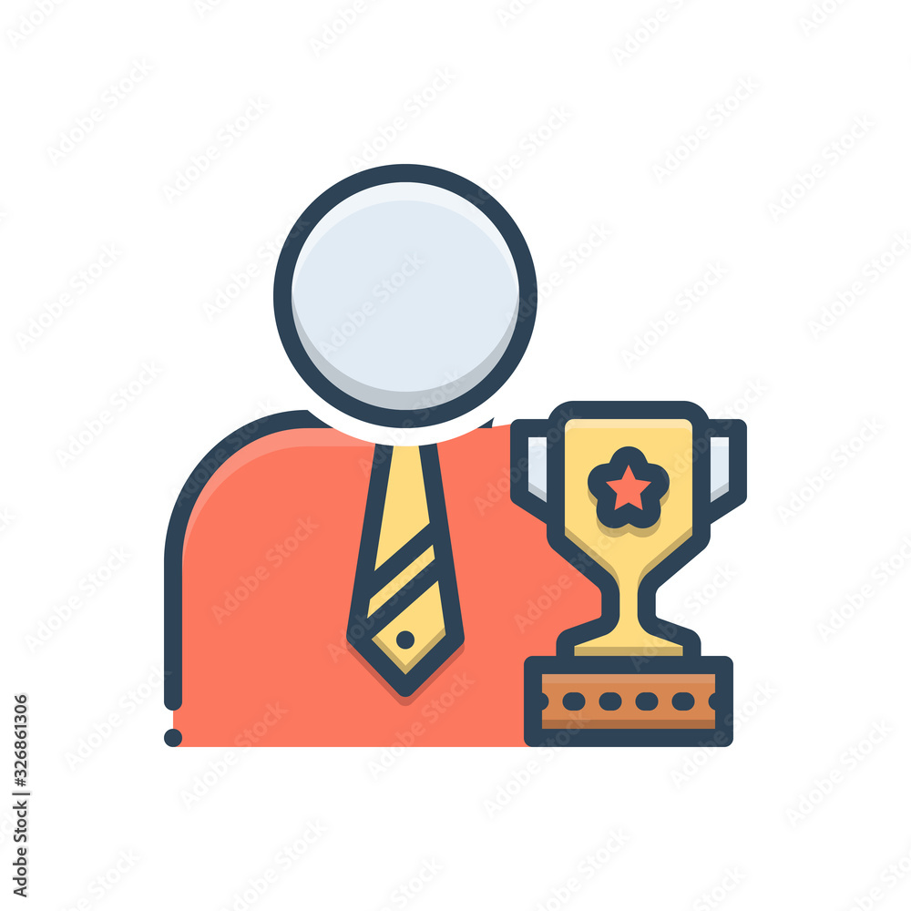 Color illustraction icon for ambitious Stock Vector | Adobe Stock
