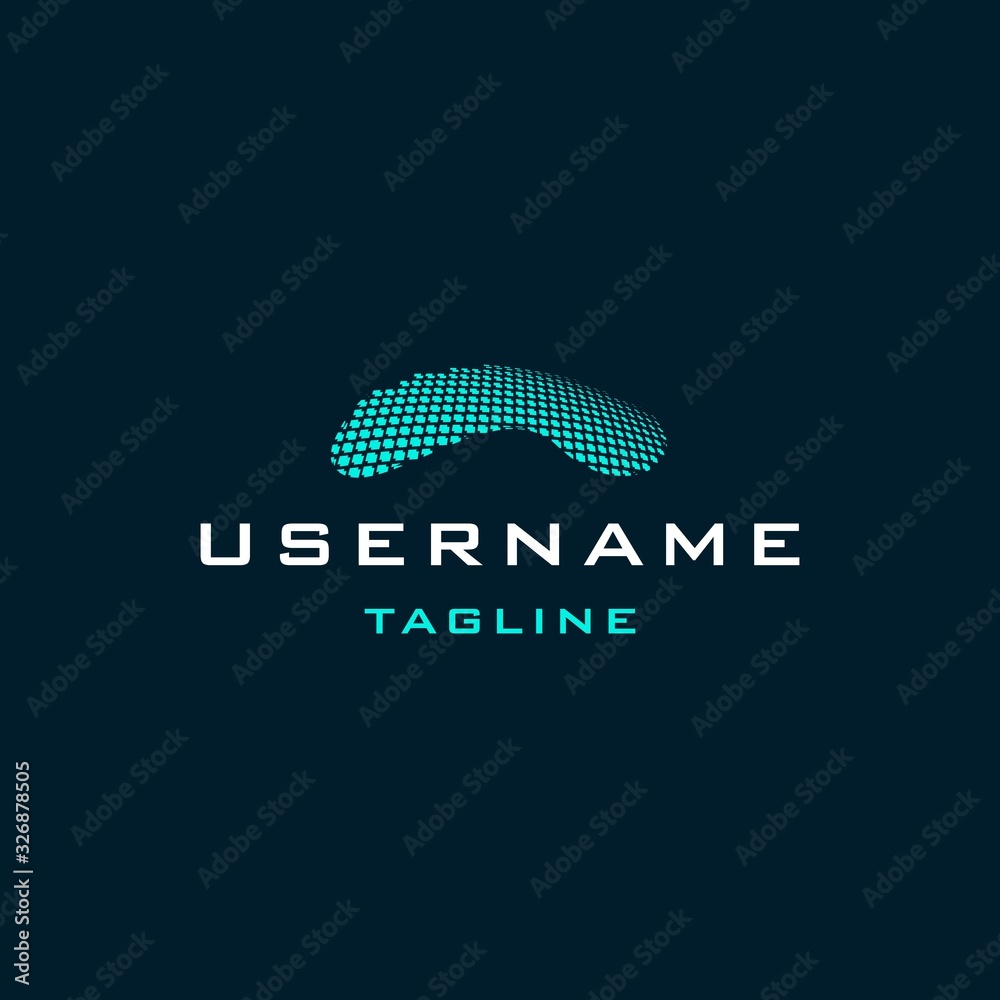abstract surface logo design inspiration . digital surface logo design ...