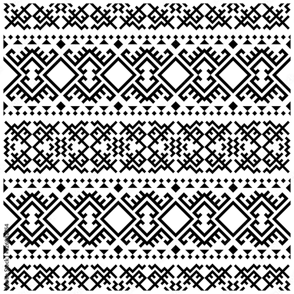 Tribal ethnic vector texture. Seamless pattern stripe in Persian style ...