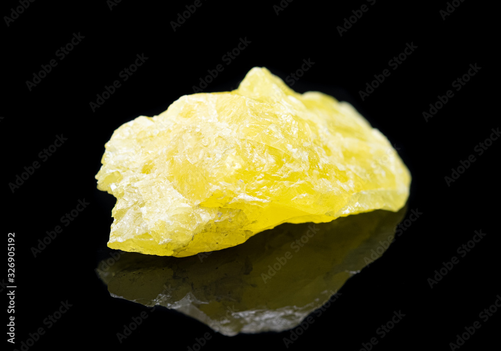 Natural sulfur crystals Stock Photo | Adobe Stock