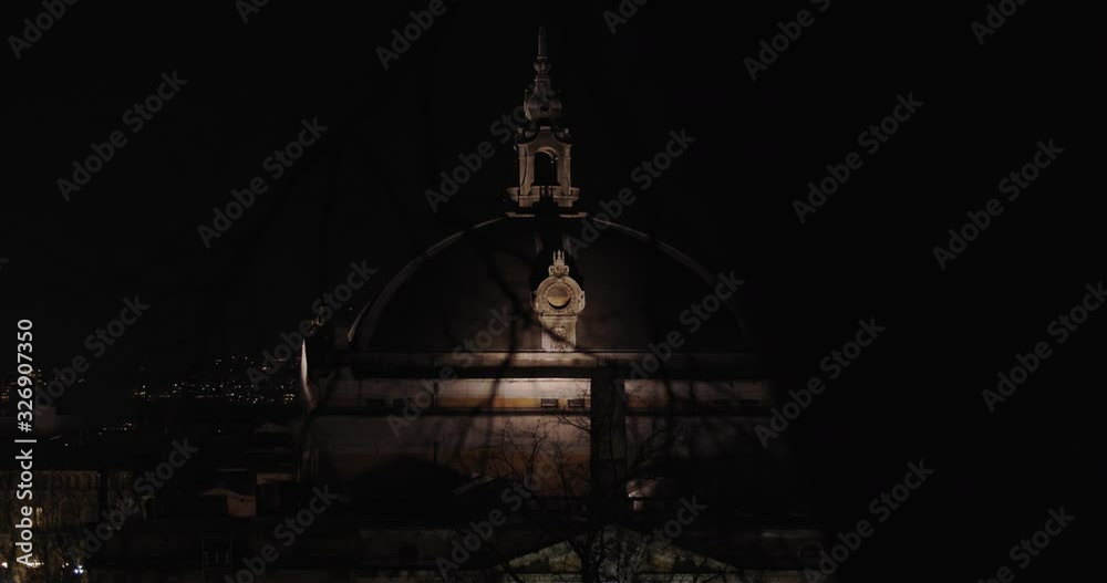 Slow motion close up to wide reveal shot with parallax camera movement ...