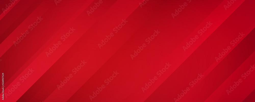 Abstract Red Background with Stripes. Vector Minimal Horizontal Banner ...