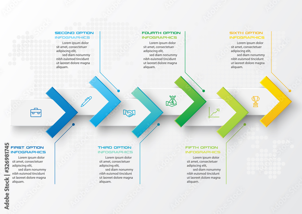 Arrow Timeline Infographic