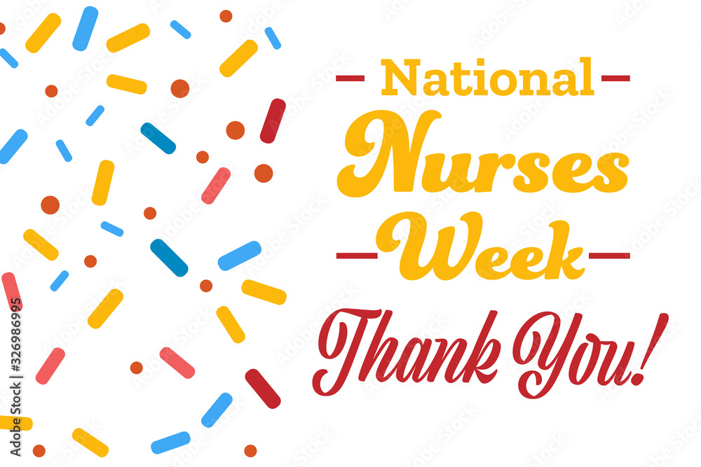 National Nurses Week. Holiday concept. Template for background, banner ...