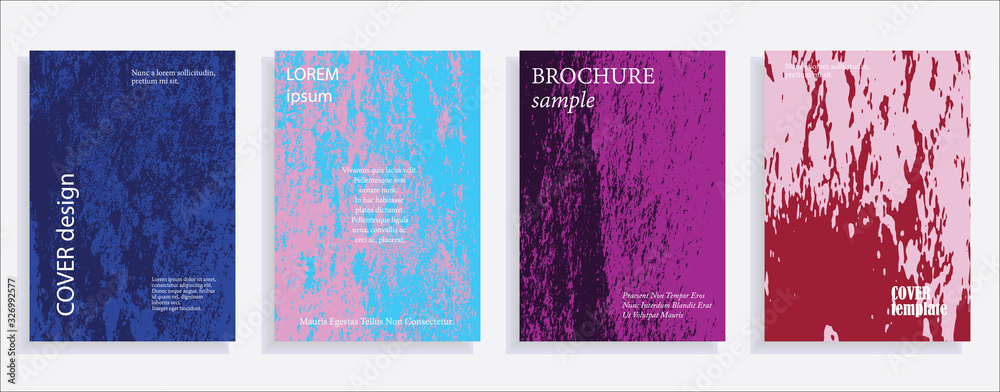 Minimalistic cover design templates. Set of layouts for covers of books ...