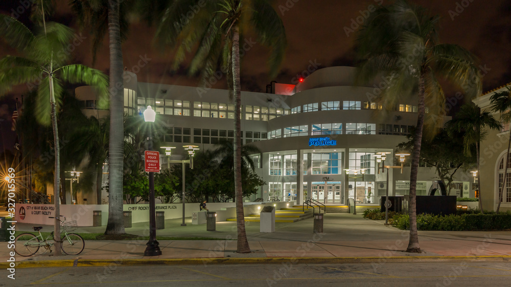 The Miami Beach Police Department Headquarter Stock Photo | Adobe Stock