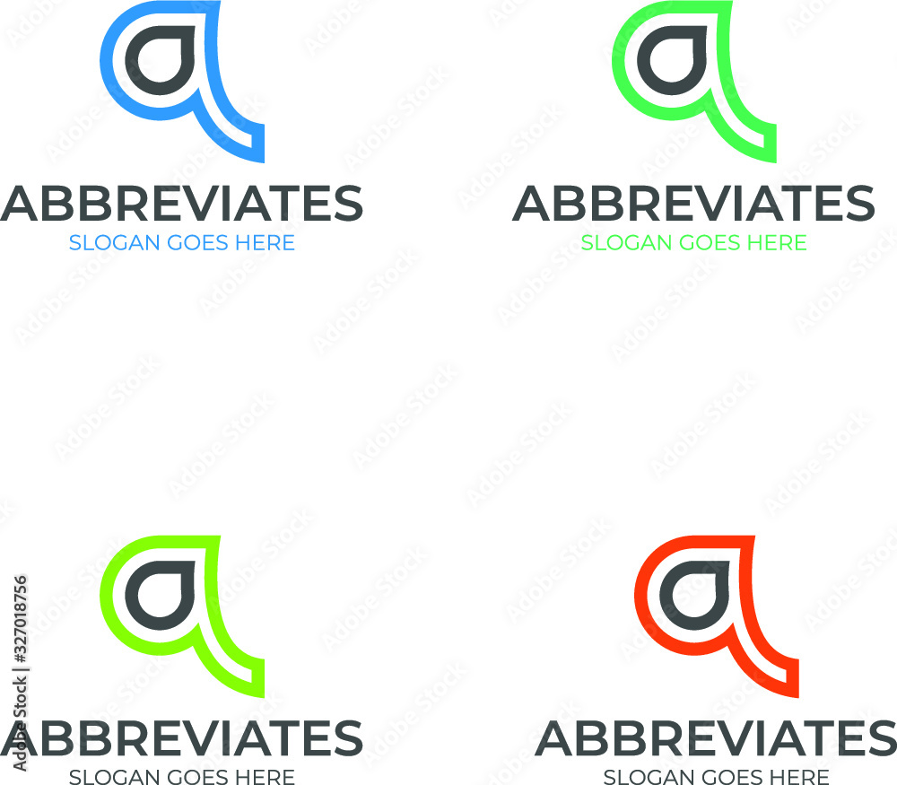 Small Letter a Logo. a Letter Design Vector with Various Color ...