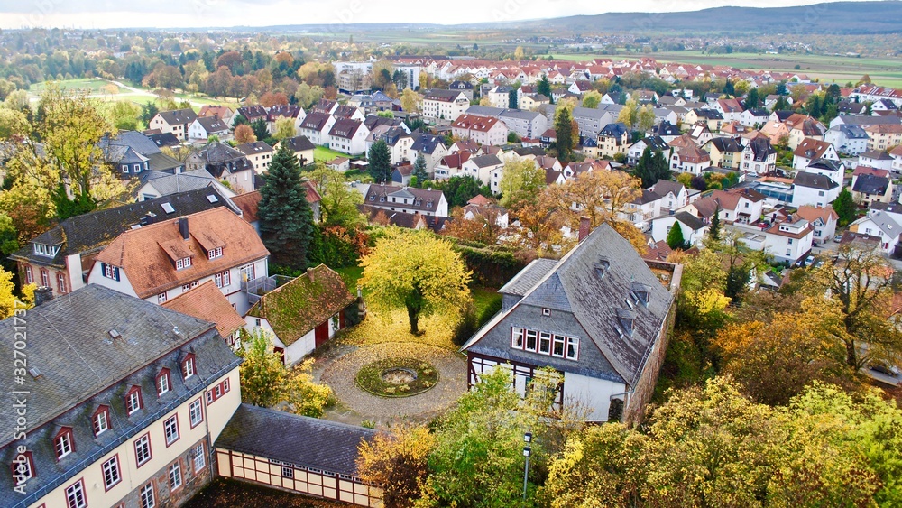 Friedberg in der Wetterau, Hesse, Germany View from Adolfsturm (Adolf ...