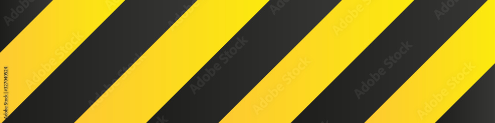 Illustration of yellow and black stripes.a symbol of dangerous and ...