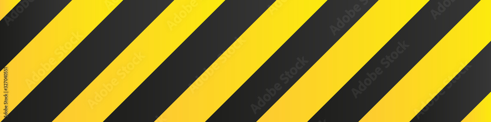 Illustration of yellow and black stripes.a symbol of dangerous and ...