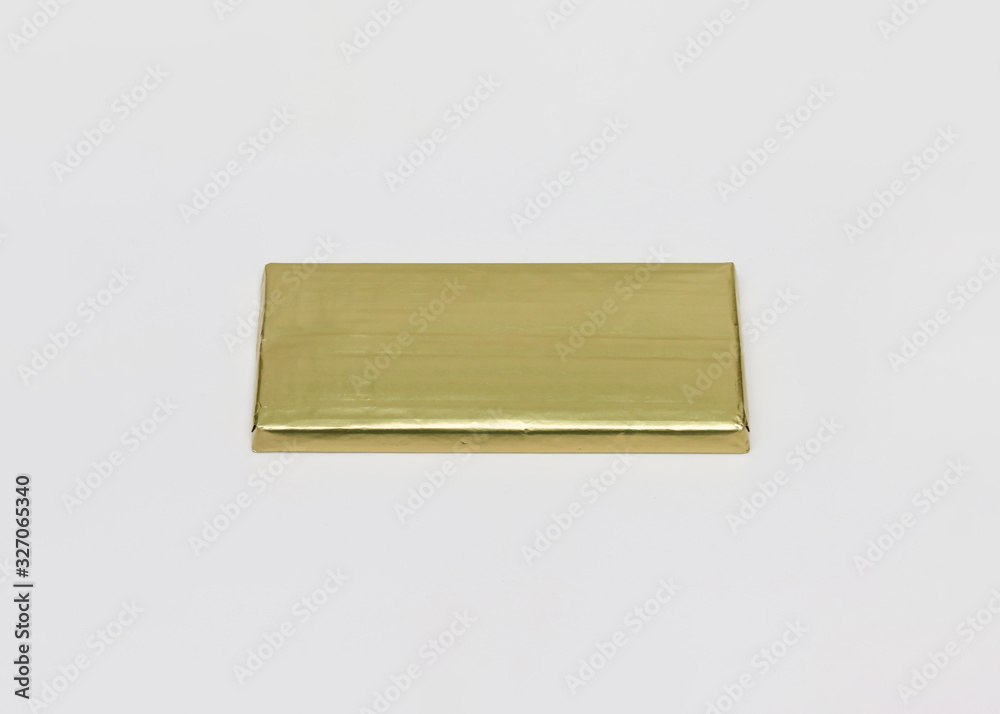 Chocolate packaging blank pack empty template isolated on white ...