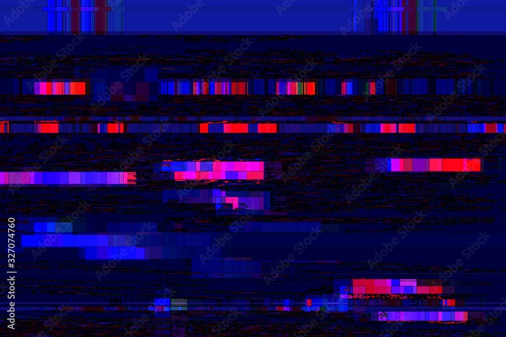 Glitch no signal background pixel noise, screen signal. Stock ...