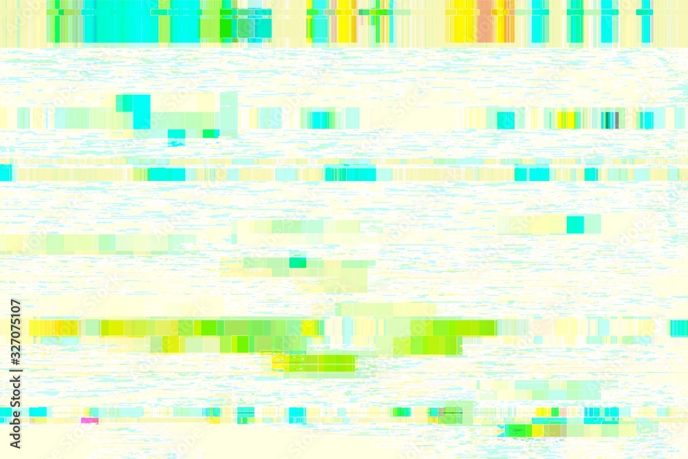 Glitch no signal background pixel noise, screen damaged. Stock ...