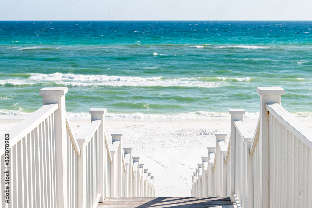 Seaside, Florida railing wooden stairway walkway steps architecture by ...
