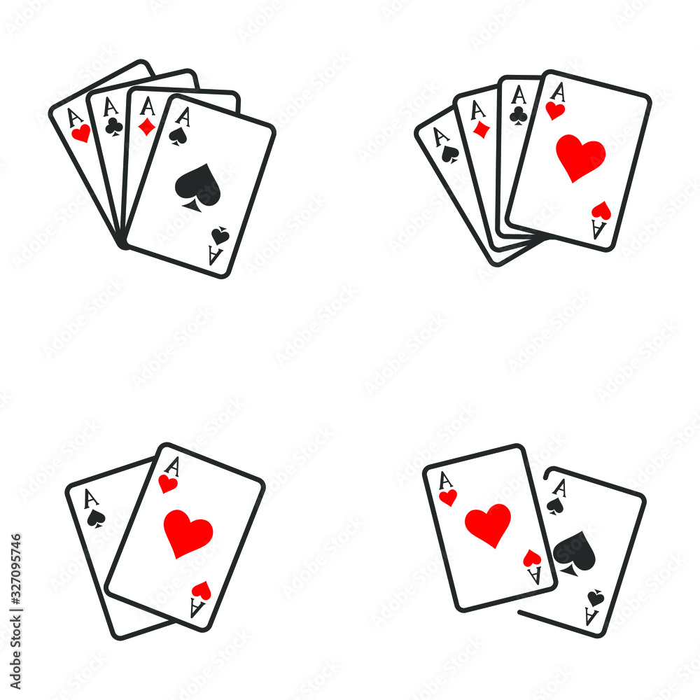 Card suit icon template color editable. Card suit symbol vector sign ...