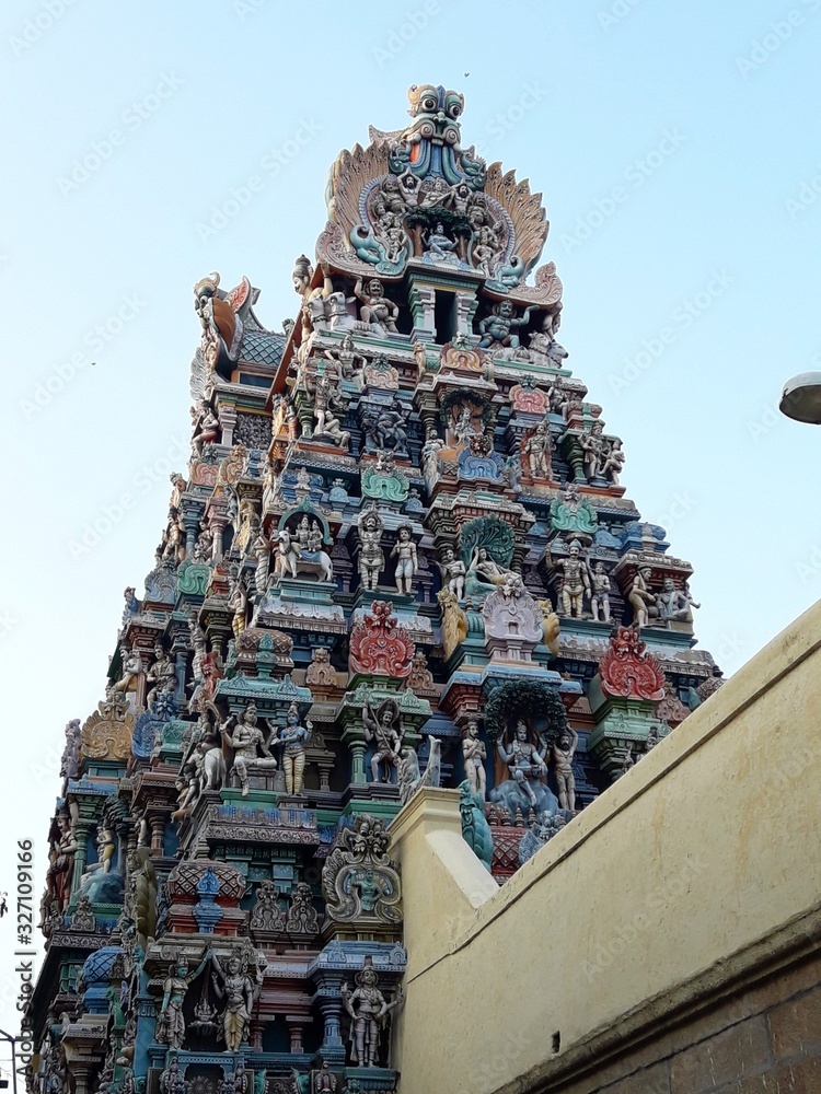 different photos of famous Minakshi temple at Madurai India Stock Photo ...