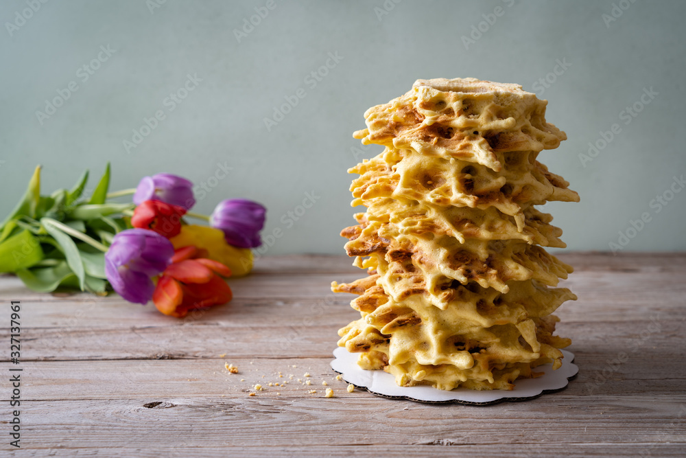 Bankuchenas - traditional regional cake from Lithuania. Delicious tree ...