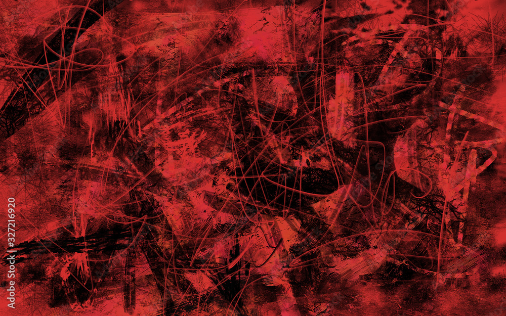 Abstract red graffiti spray texture Stock Illustration | Adobe Stock