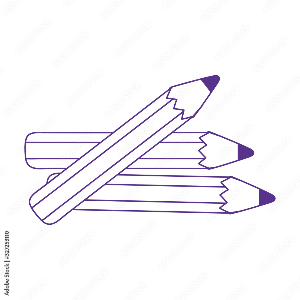 Colored Pencil Clipart Black And White