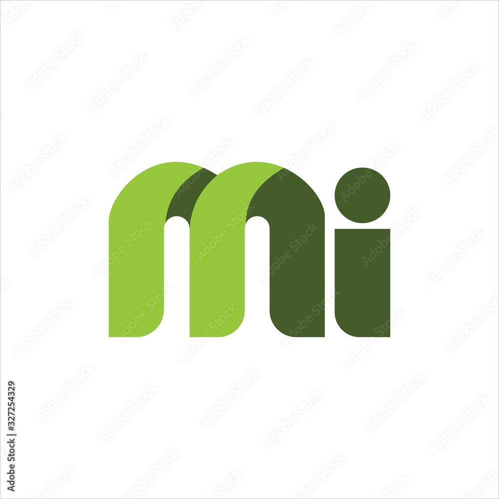 Initial letter mi logo or im logo vector design template Stock Vector ...