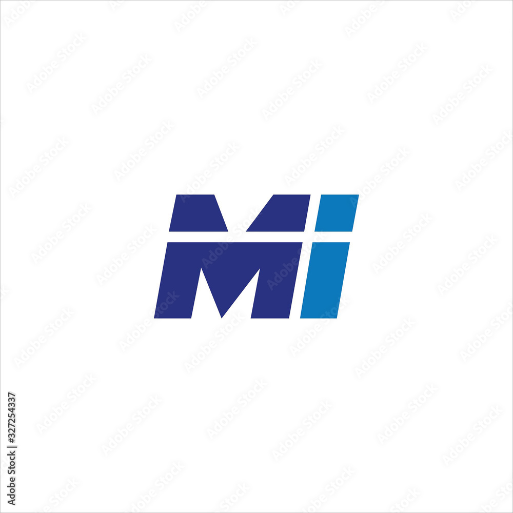 Initial letter mi logo or im logo vector design template Stock Vector ...