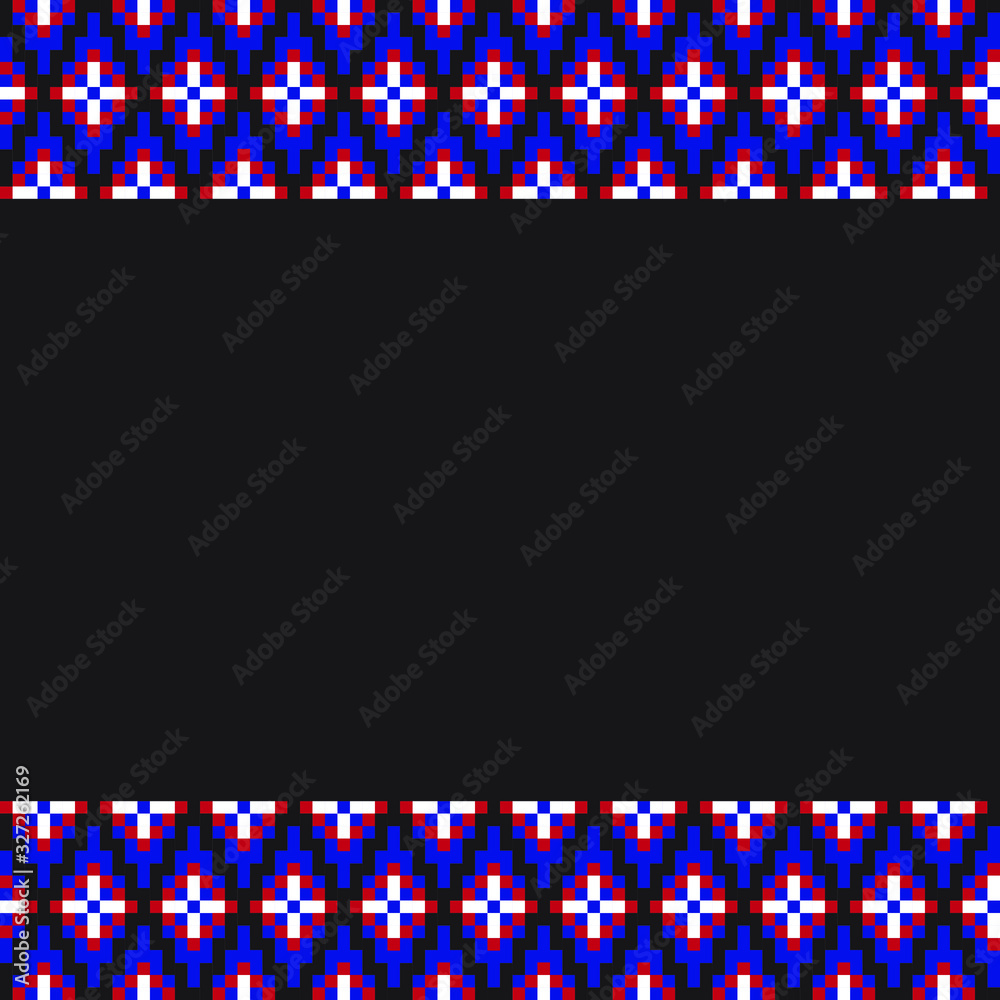 Argyle Geometric Border Template - This is an argyle border template ...